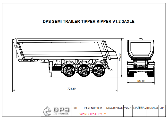 SEMI TRAILER TIPPER KIPPER V1.2
